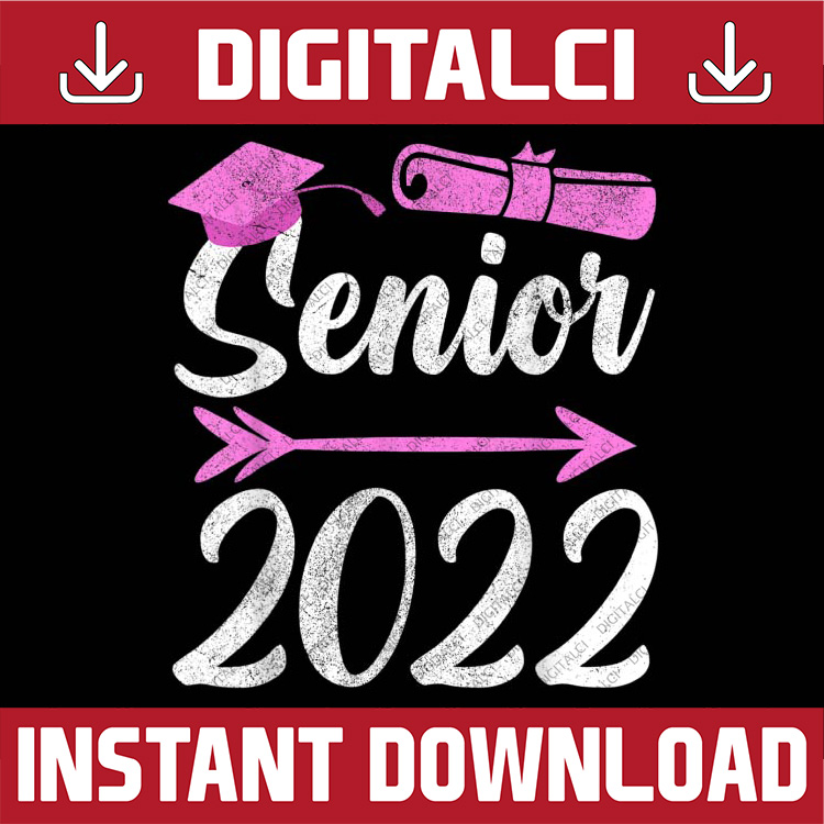Cute Pink Graduation Cap Senior 2022, Class Of 2022 Last Day - Inspire ...
