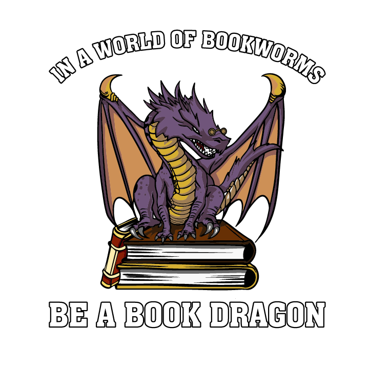 Book Dragon | SVG & PNG Digital Download - Inspire Uplift