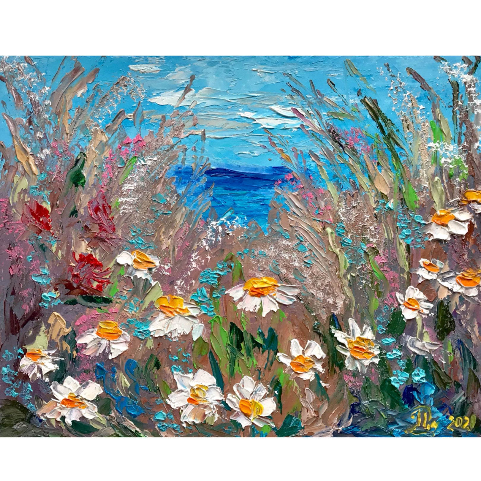 Wildflowers Painting Original Art Floral Oil Painting Small | Inspire ...