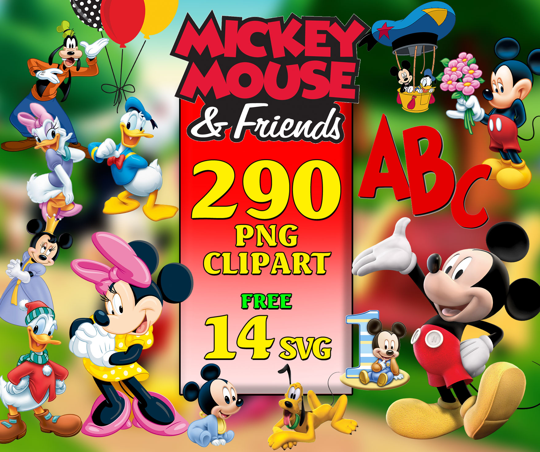 290 Mickey Mouse Clipart Png, Mickey Font, Minnie Mickey Pri | Inspire ...