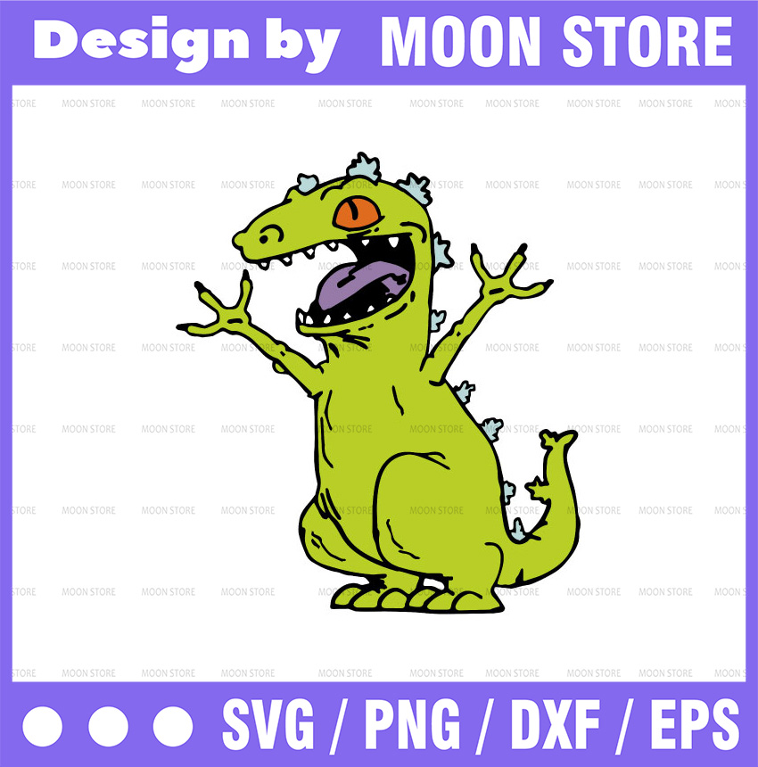 Reptar Rugrats SVG,png, dxf, Cricut, Silhouette Cut File, In | Inspire ...