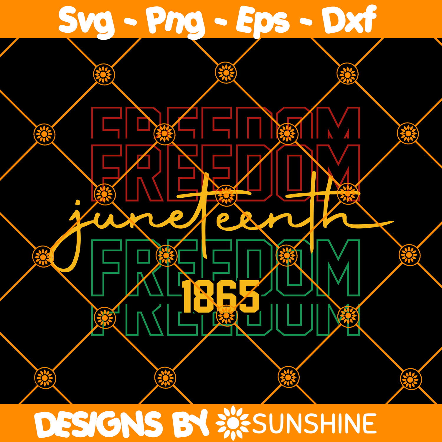juneteenth 1865 svg - Inspire Uplift