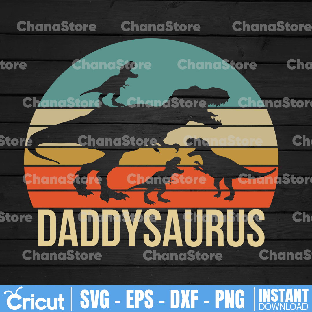 Daddy Dinosaur Svg, Daddysaurus 3 three Kids Svg, Daddysauru | Inspire ...