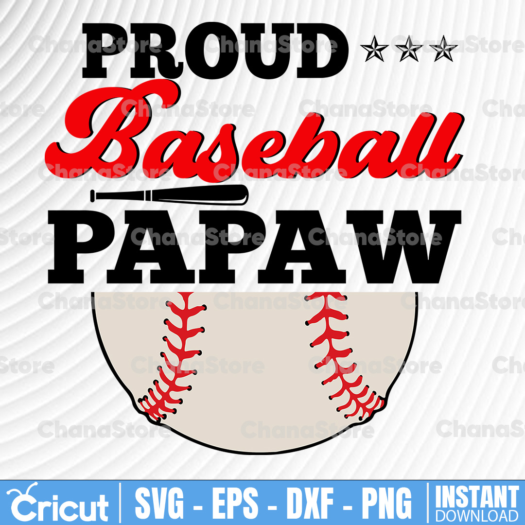 Proud Baseball Papaw Svg, Ball Vintage Father's Day Svg, Gam | Inspire ...