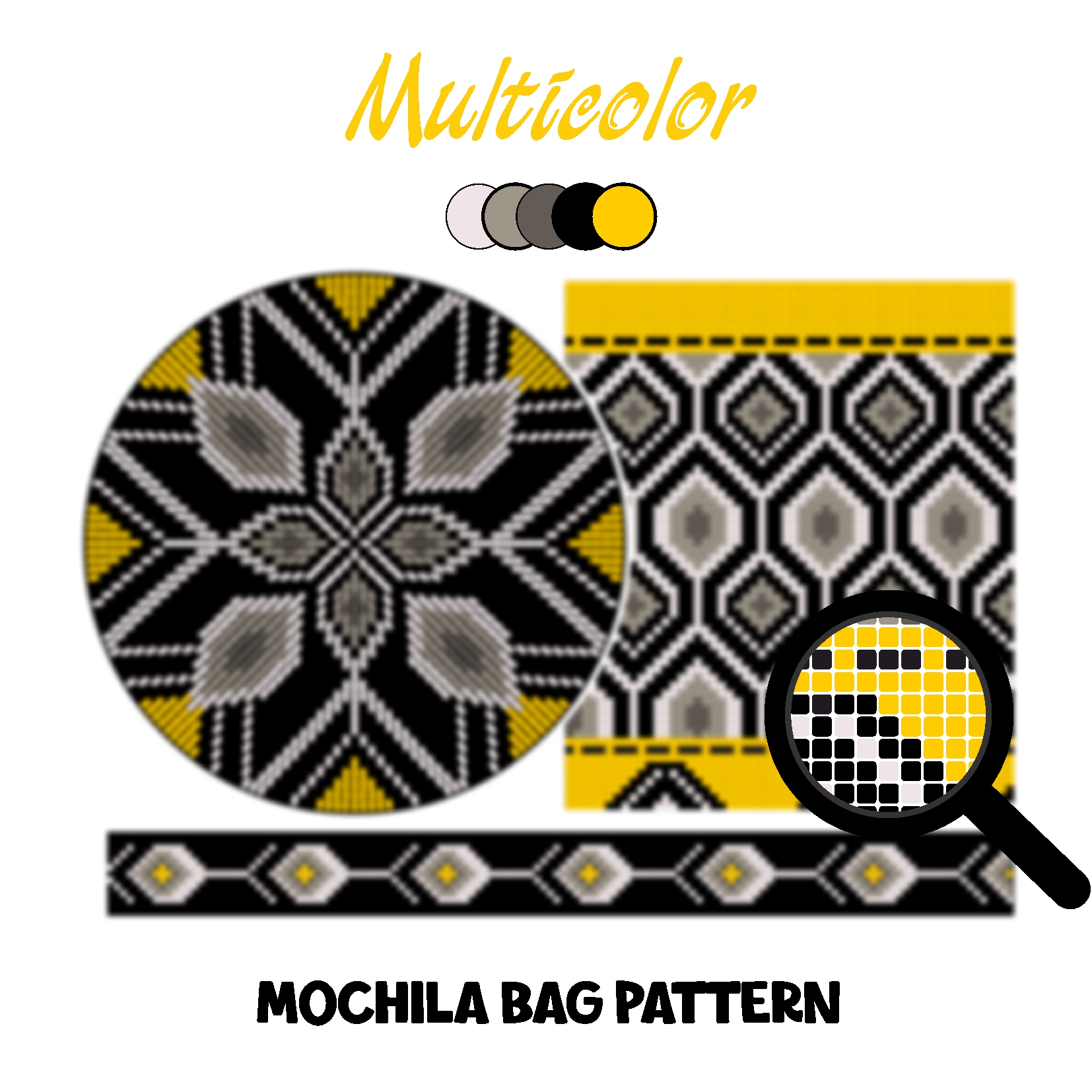 PATTERN: Tapestry crochet bag / wayuu mochila bag / Multico | Inspire ...
