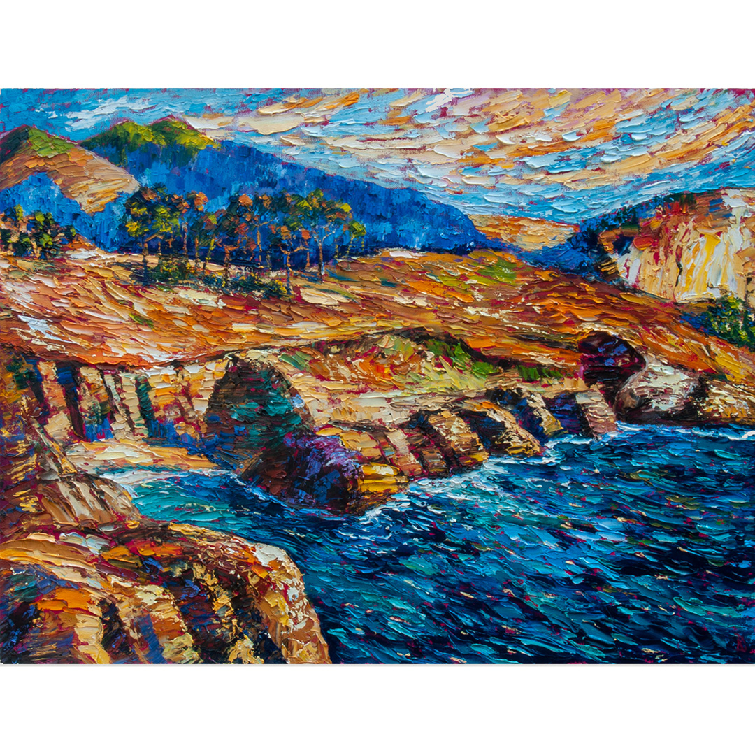 California Painting Coast Original Art Impressionist Art | Inspire Uplift