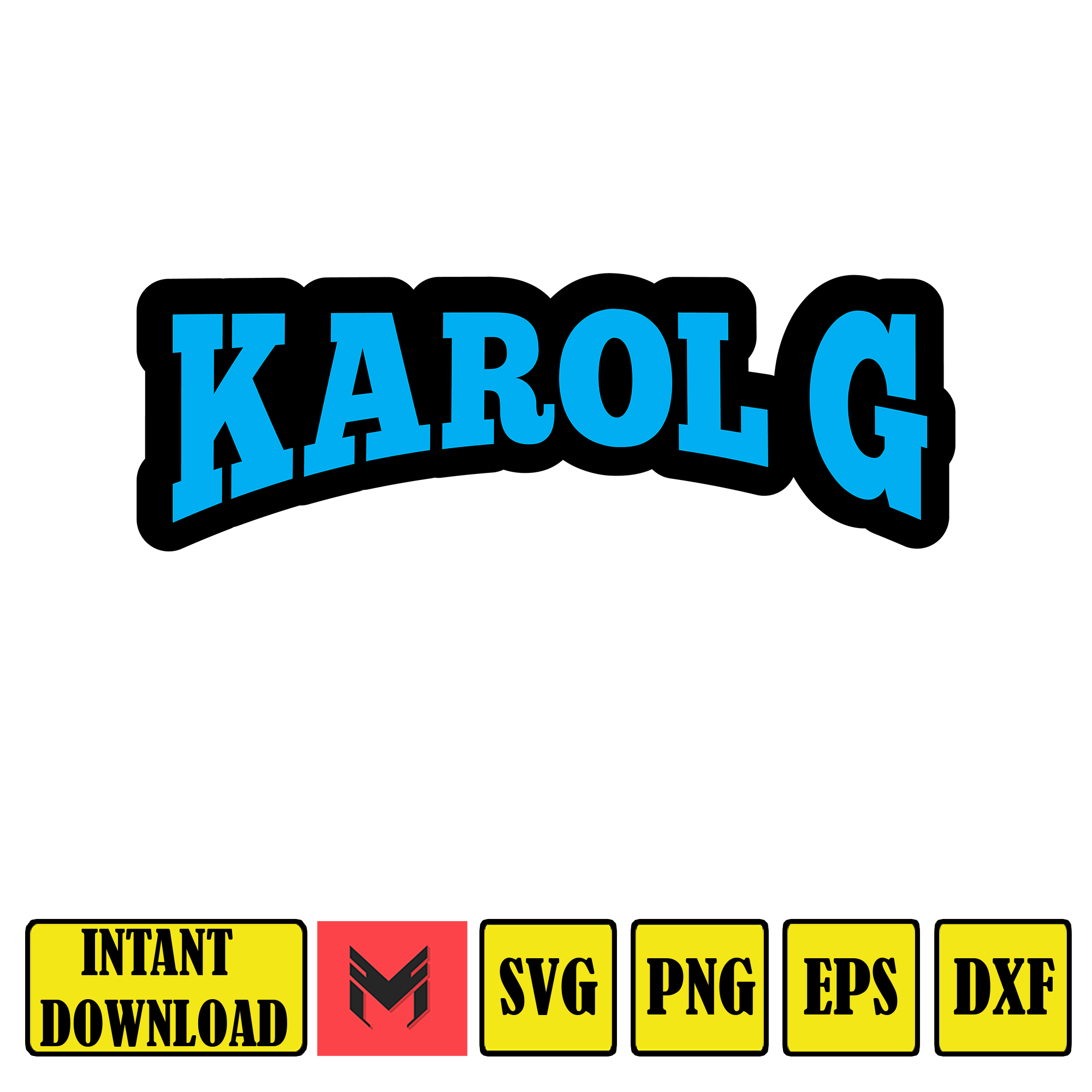 Karol G PNG SVG Mega, Karol G Alphabet Svg, Maana Ser Bonito - Inspire ...