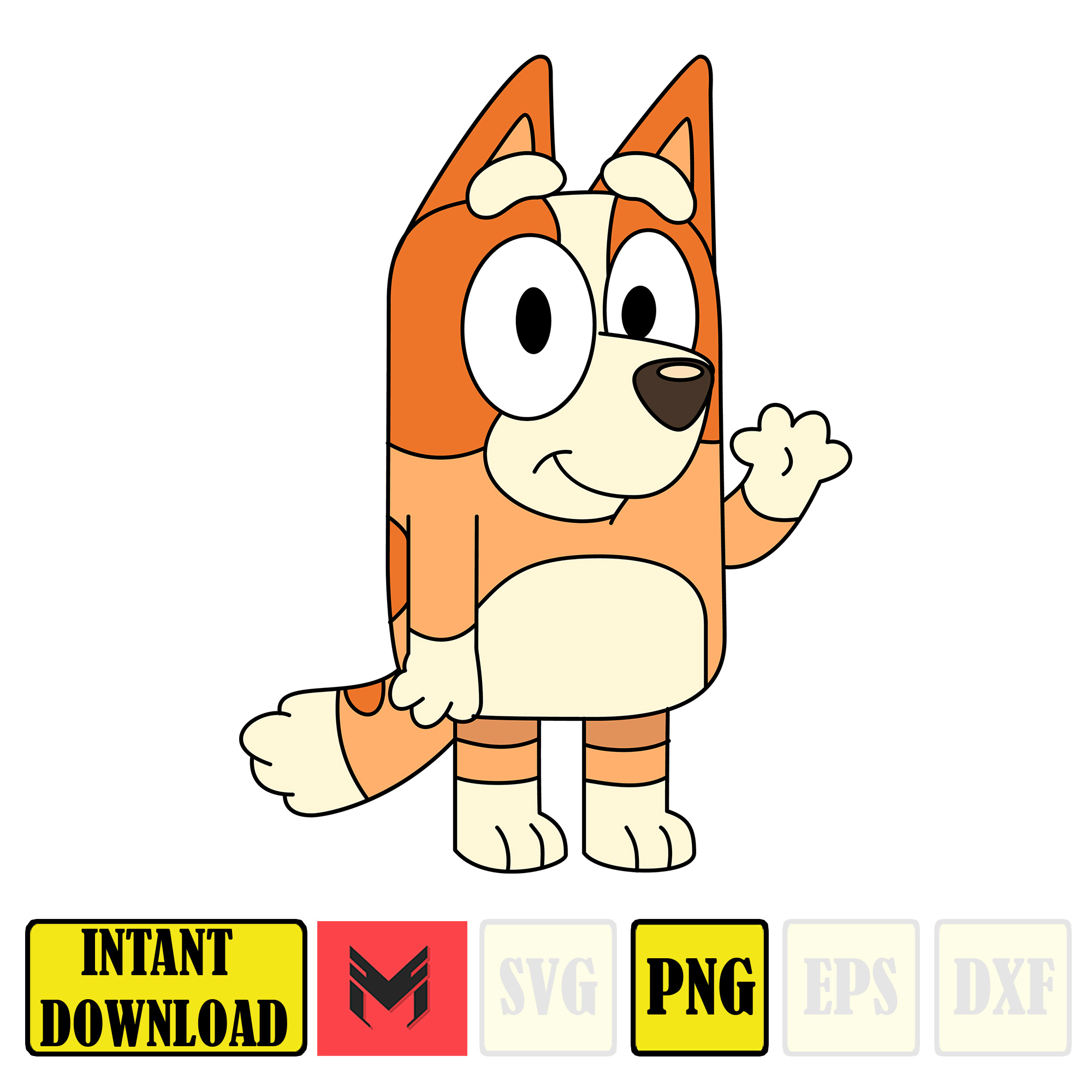 Bluey PNG, Bluey Family Party Png, Bluey Birthday PNG, Bluey - Inspire ...