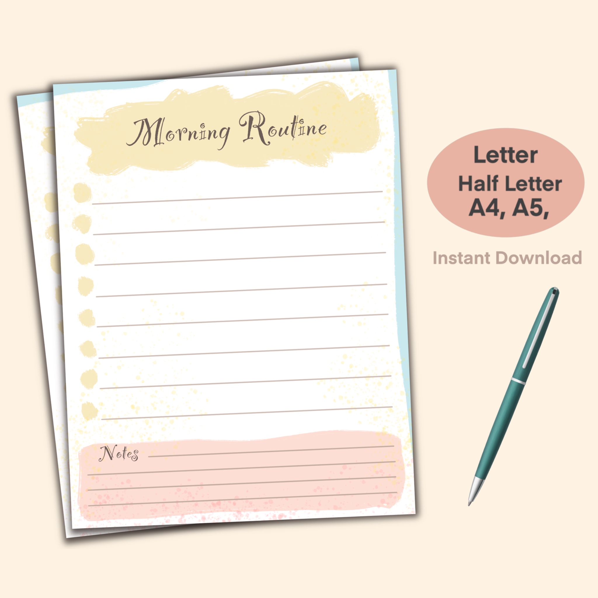 Morning Routine Printable, Printable Checklist, Daily Checkl | Inspire ...