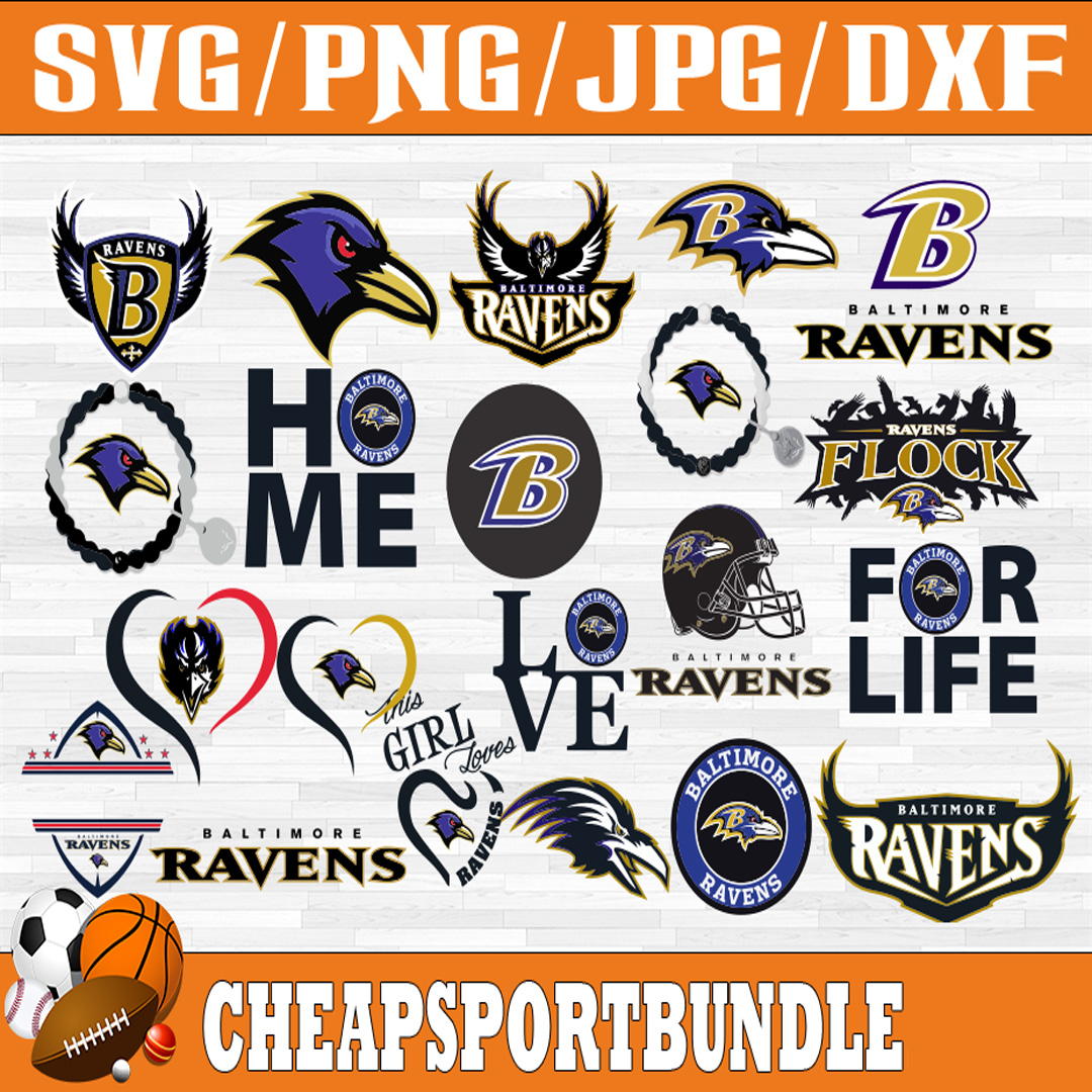 Bundle 26 Files Baltimore Ravens Football team Svg, Baltimor - Inspire ...
