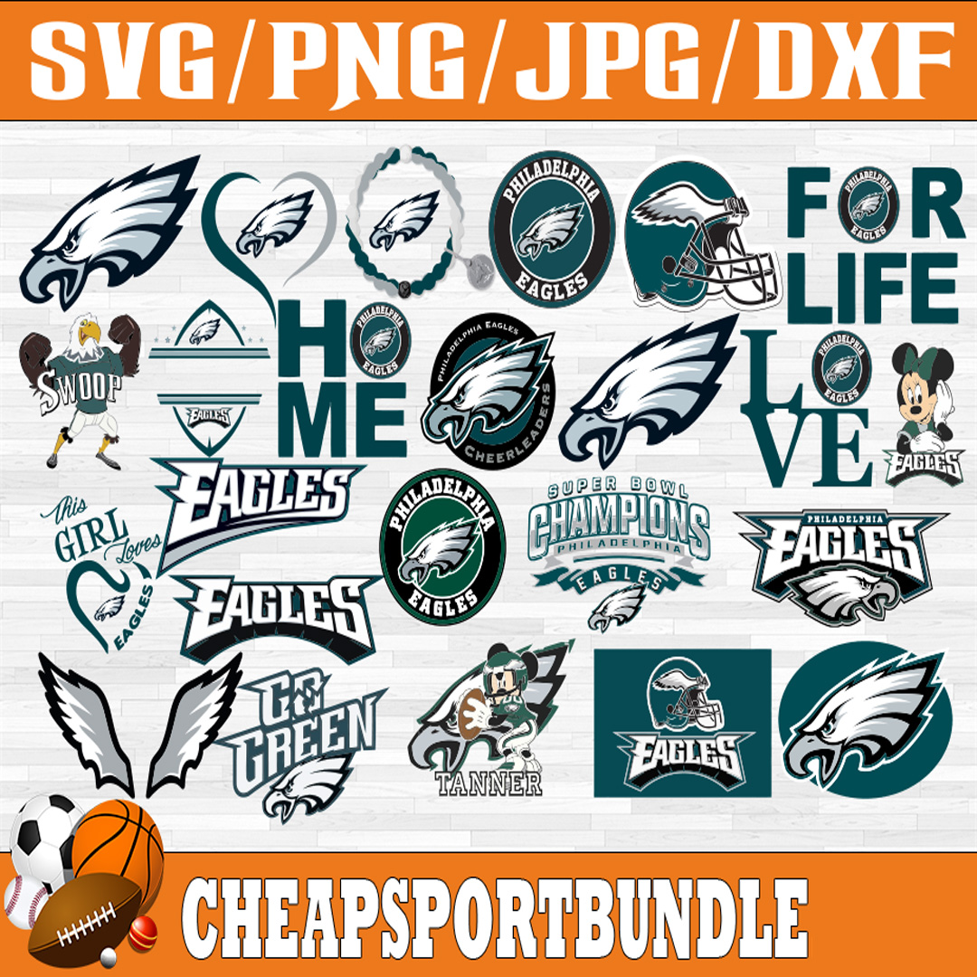 Bundle 26 Files Philadelphia Eagles Football team Svg, Phila - Inspire ...