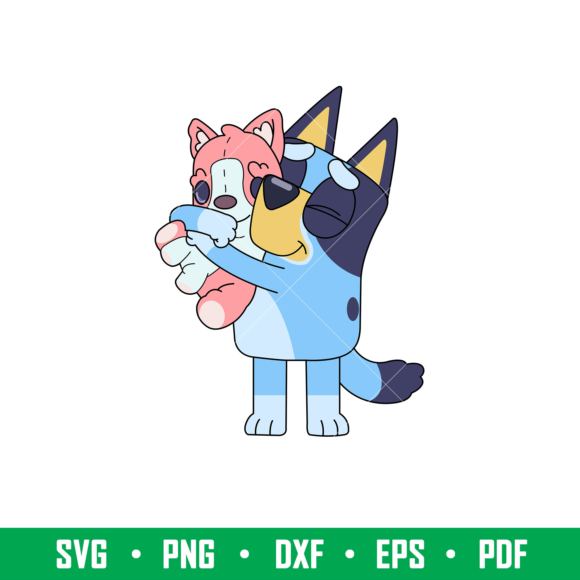 Bluey Heeler Svg, Bluey Svg, Bluey Dog Svg, Bluey Silhouette - Inspire ...