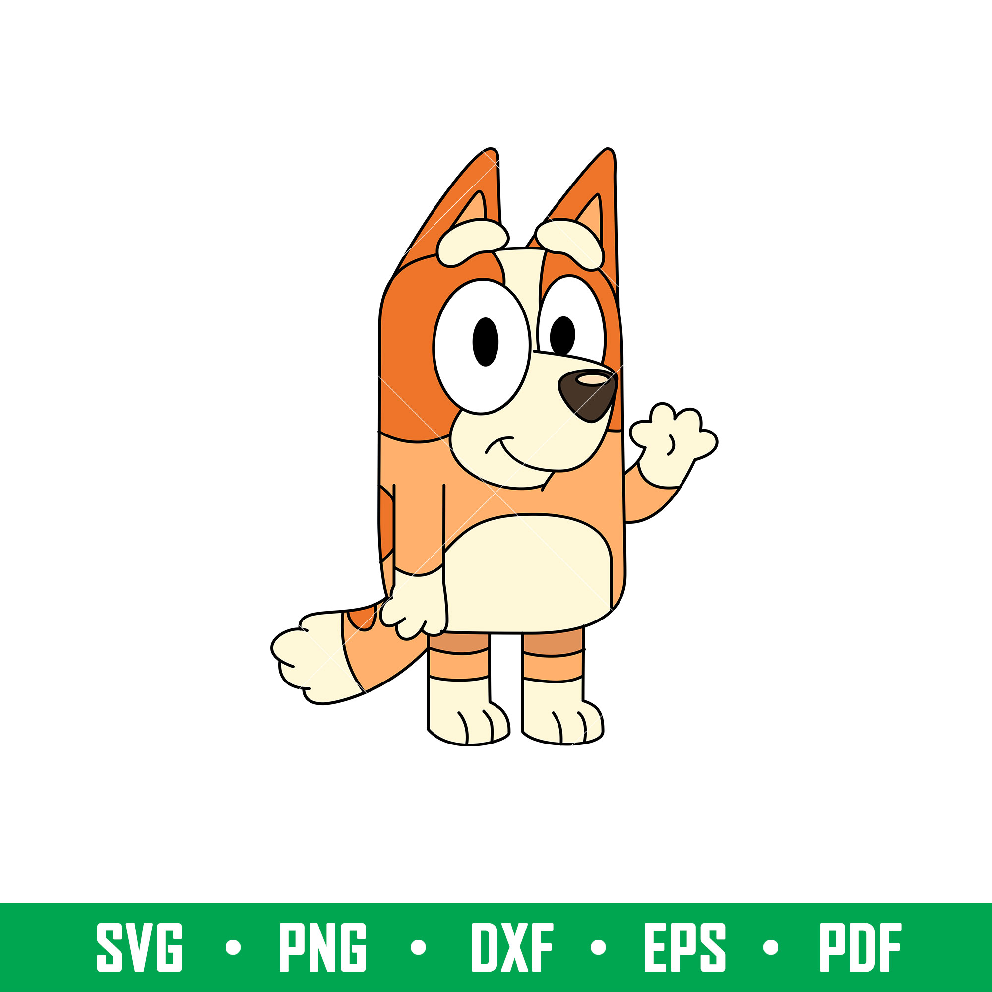 Bluey Heeler Svg, Bluey Svg, Bluey Dog Svg, Bluey Silhouette - Inspire ...