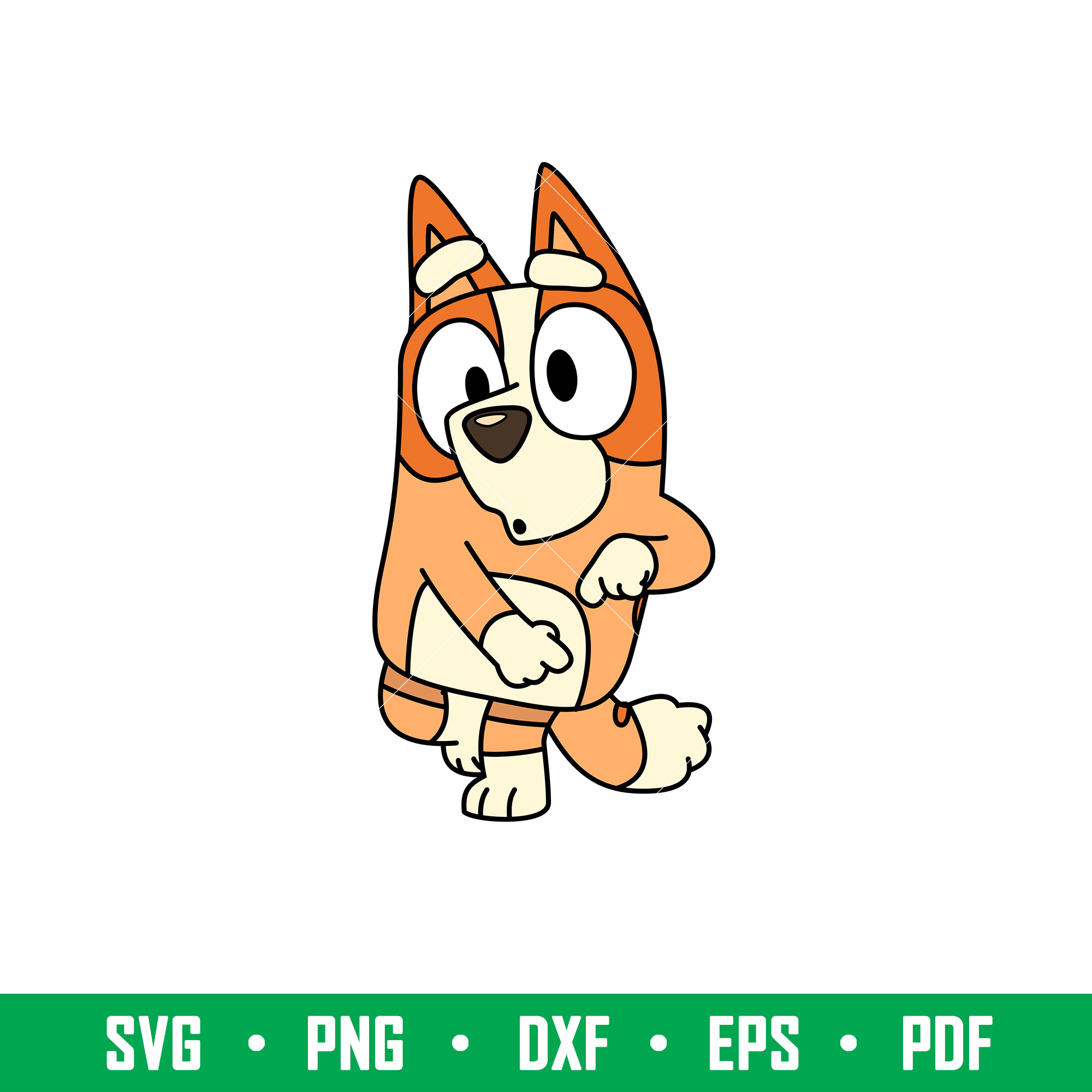 Bluey Heeler Svg, Bluey Svg, Bluey Dog Svg, Bluey Silhouette - Inspire ...