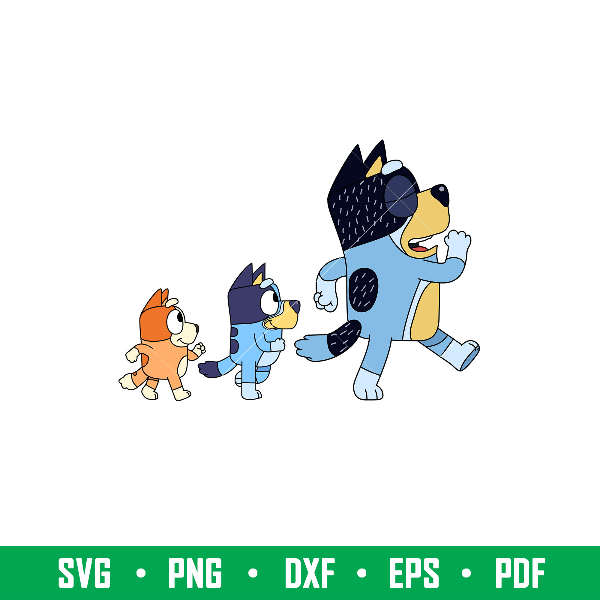 Bluey Heeler Svg, Bluey Svg, Bluey Dog Svg, Bluey Silhouette | Inspire ...