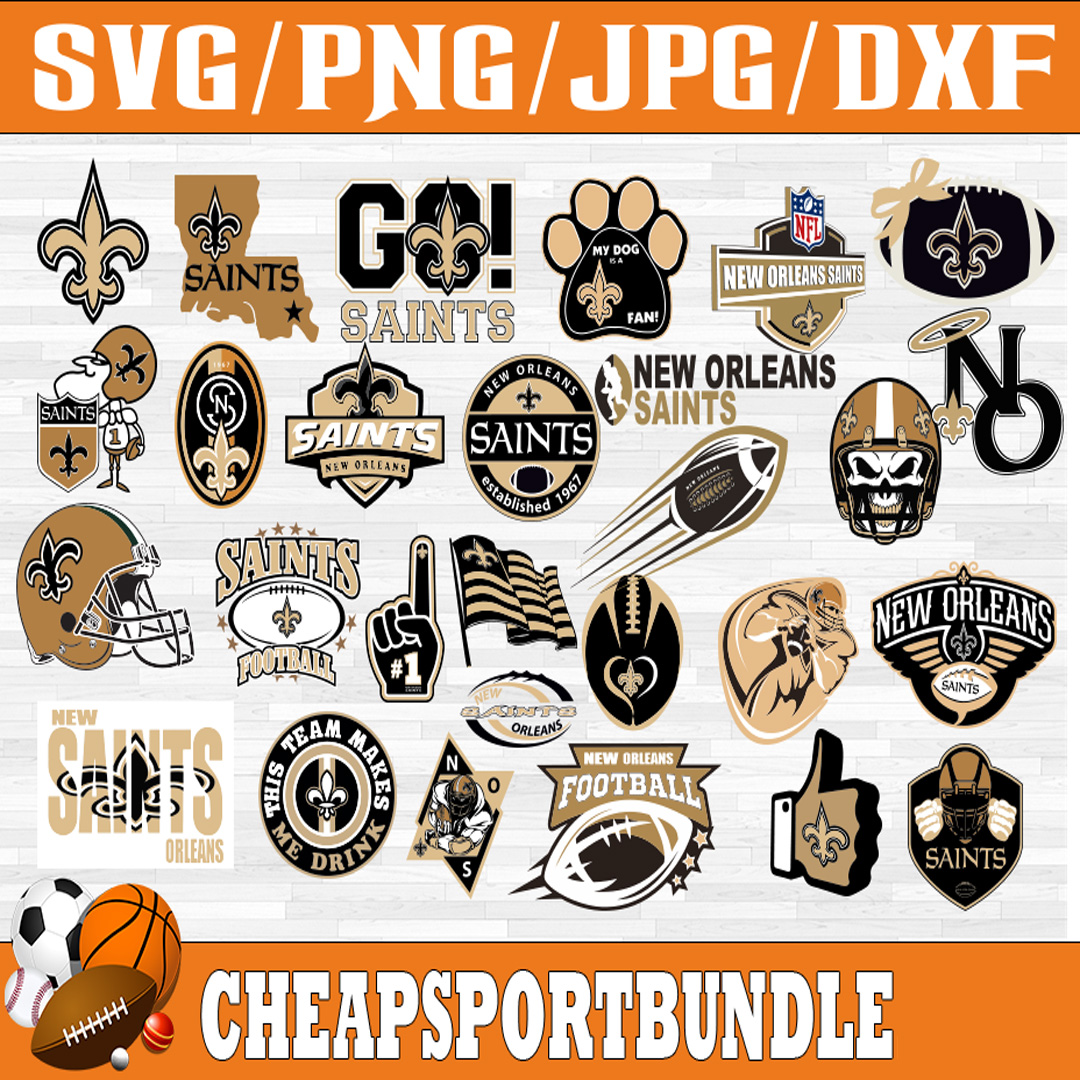 Bundle 28 Files New Orleans Saints Football team Svg, New Or - Inspire ...