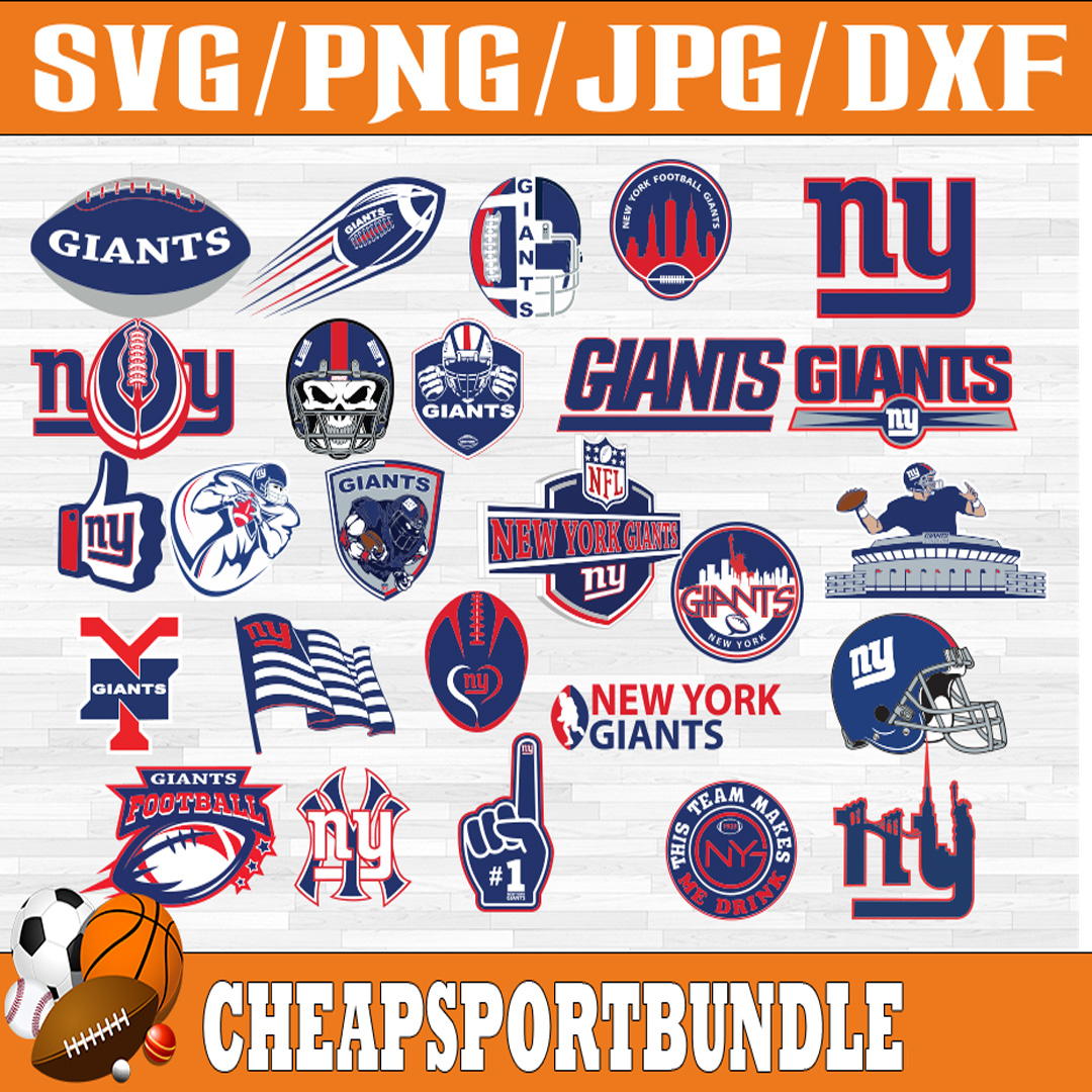 Bundle 26 Files New York Giants Football team Svg, New York - Inspire ...