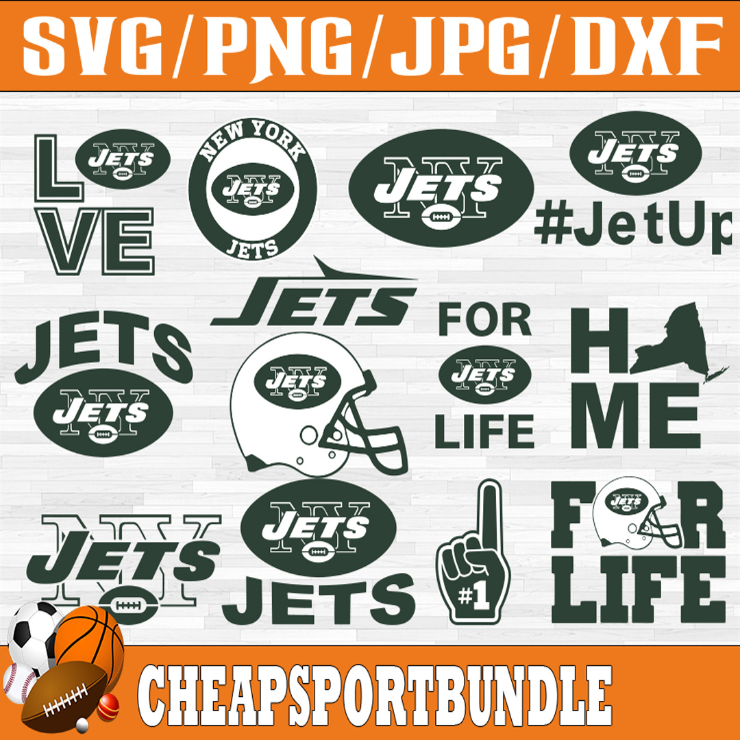 Bundle 13 Files New York Jets Football team Svg, New York Je - Inspire ...