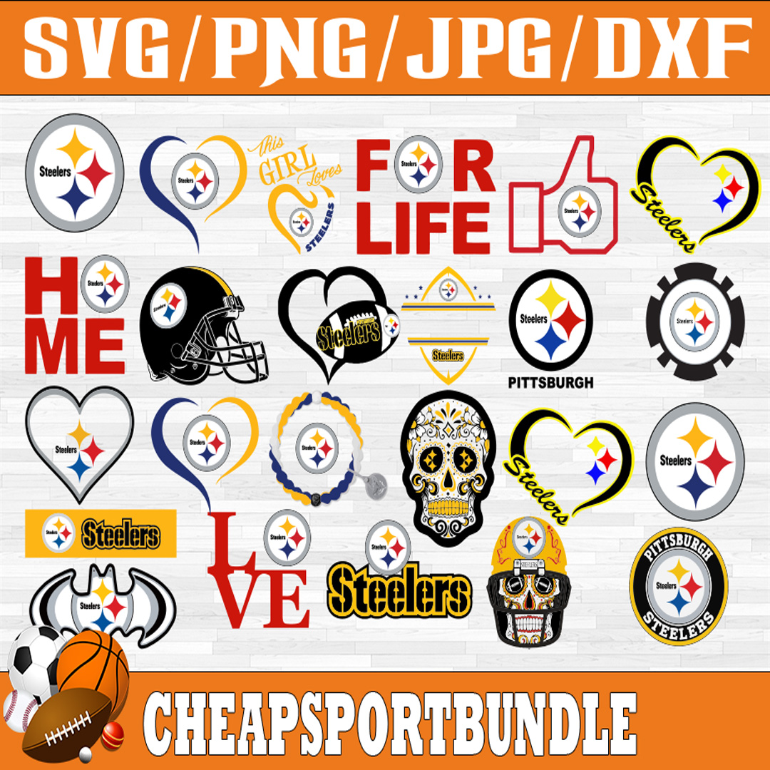 Bundle 24 Files Pittsburgh Steelers Football team Svg, Pitts - Inspire ...