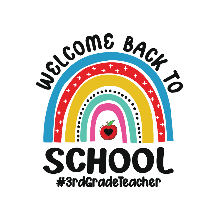 Welcome Back to School rainbow SVG, First day of School svg | Inspire ...