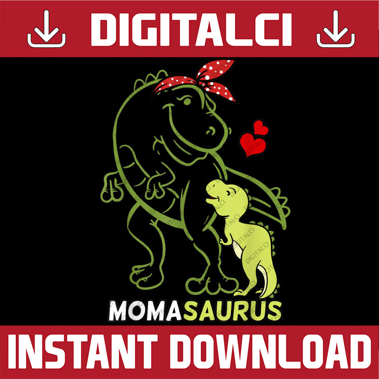 Momasaurus Moma Dinosaur Baby Mommy Mother's Day Happy Mothe | Inspire ...