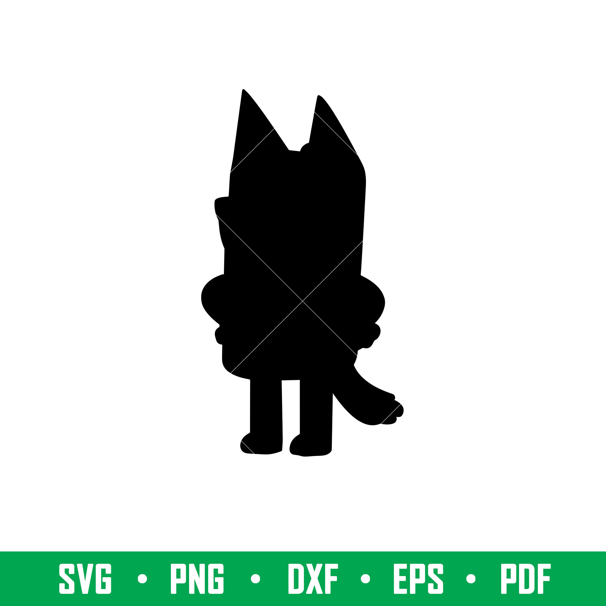 Bluey Heeler Svg, Bluey Svg, Bluey Dog Svg, Bluey Silhouette | Inspire ...