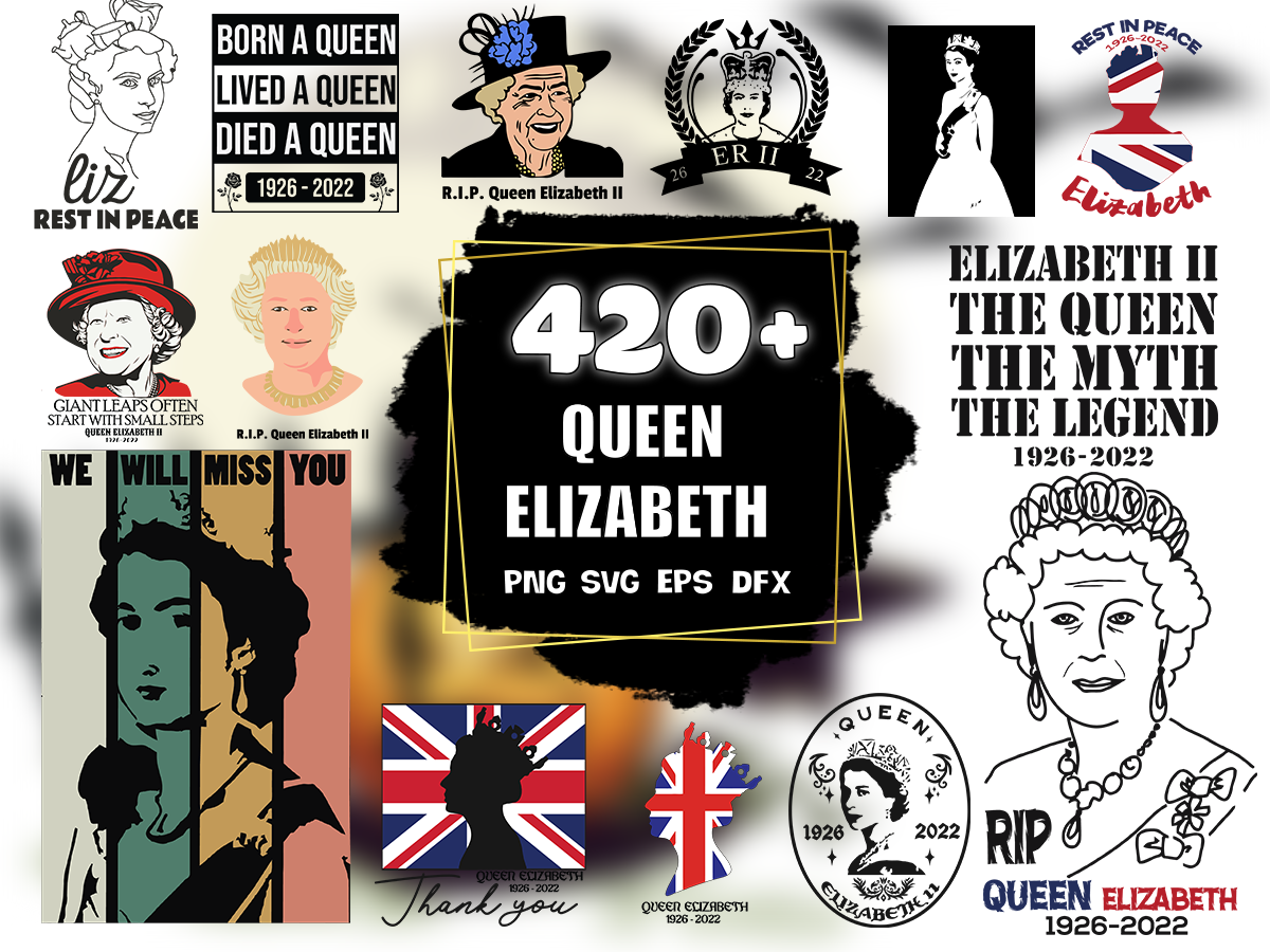420 Queen Elizabeth Bundle Svg, Queen Elizabeth Png, Queens | Inspire ...