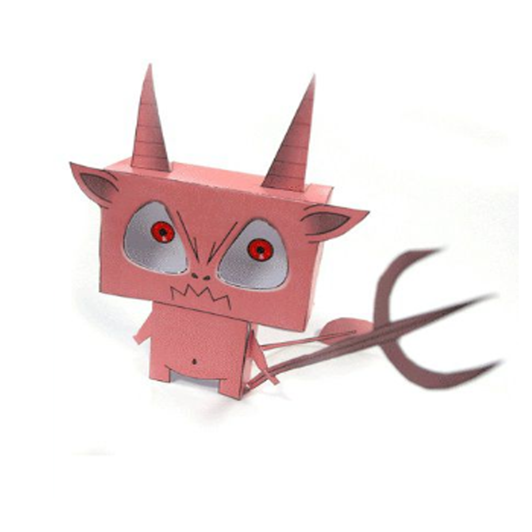 Cute and charming little Devil, Paper Craft. - Inspire Uplift