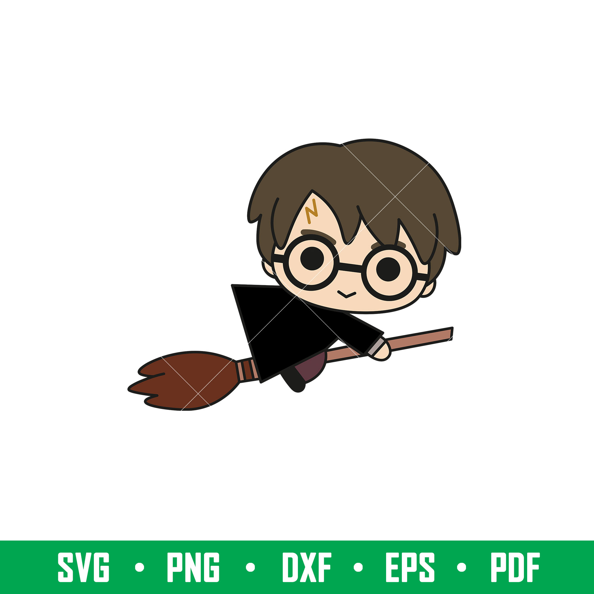 Harry Potter Chibi Svg, Harry Potter Svg, Harry Potter Clipa | Inspire ...