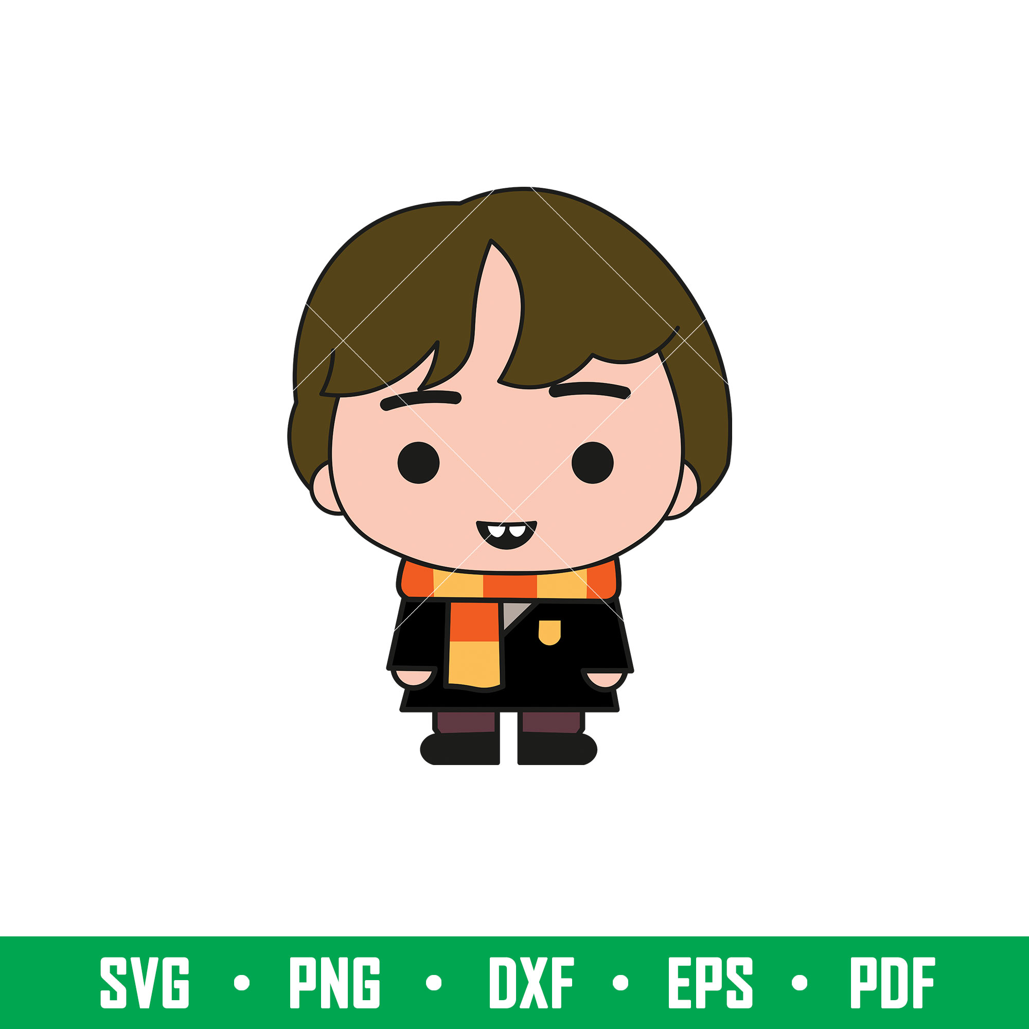 Harry Potter Chibi Svg, Harry Potter Svg, Harry Potter Clipa | Inspire ...