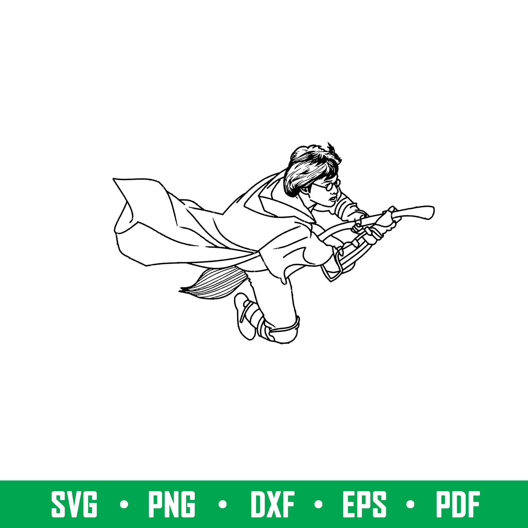 Harry Potter Playing Quidditch Coloring Pages