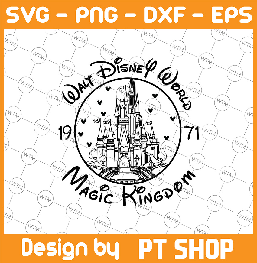 Disney magic kingdom svg, dxf, png, Waly Disney world svg, D - Inspire ...