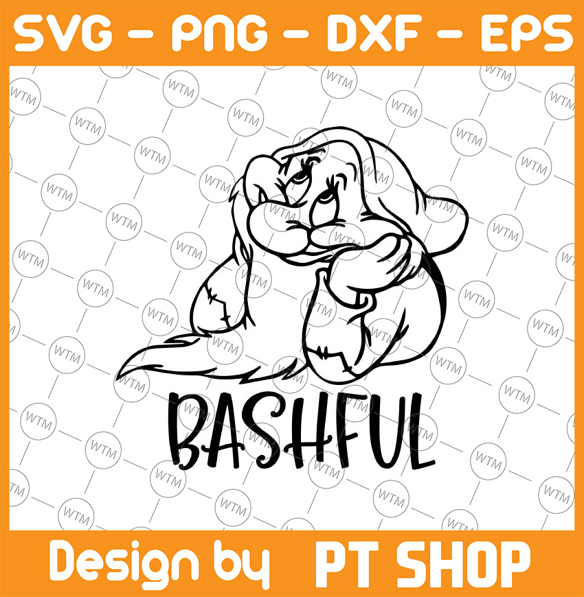 Dwarf Bashful ,Snow White and the Seven Dwarfs Movie svg,Wal | Inspire ...