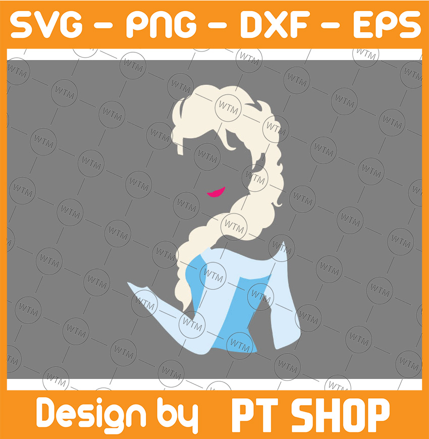 Elsa silhouette colour svg, dxf, png, Frozen svg, Disney cri | Inspire ...