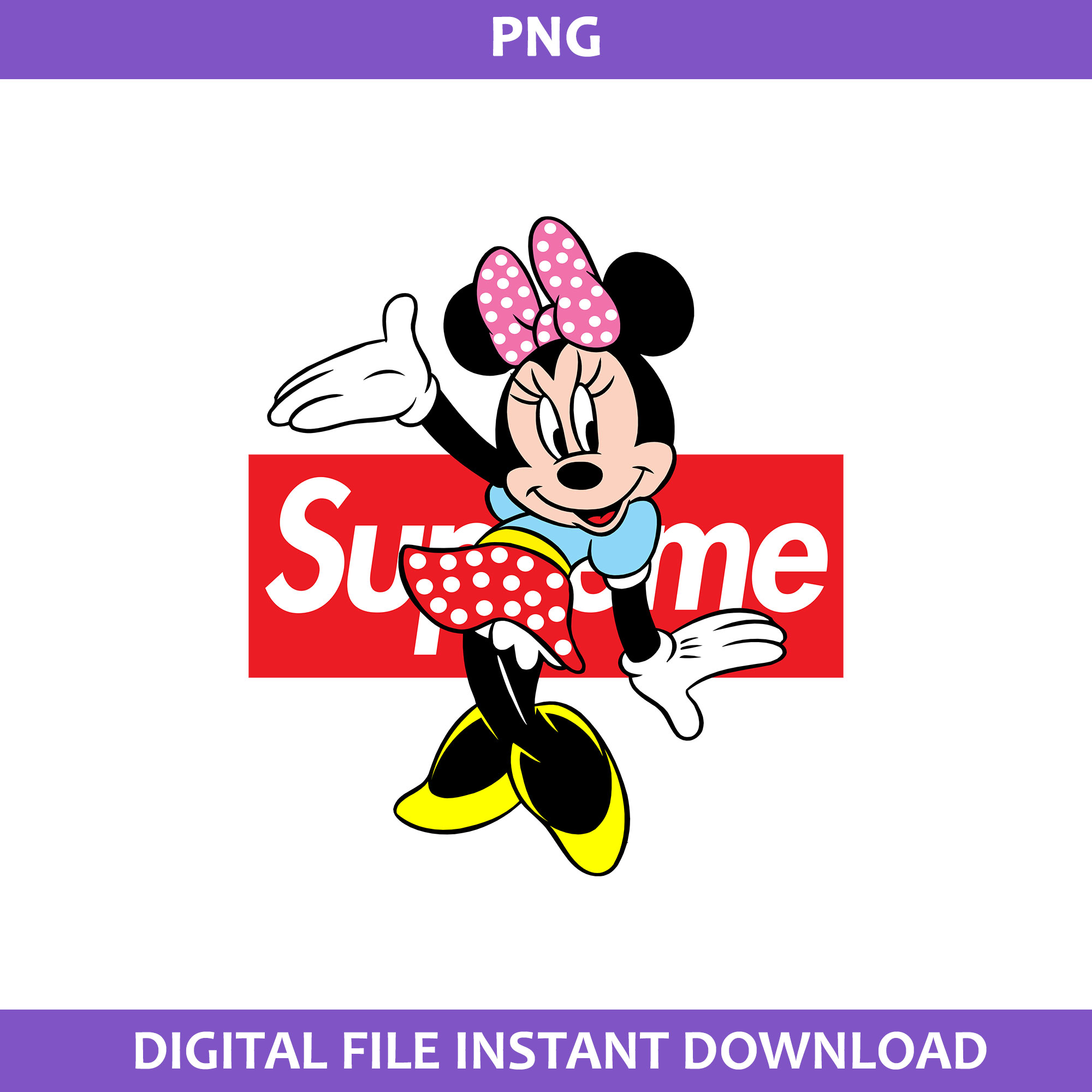 Minie Mouse Supreme Png, Supreme Logo Png, Minie Mouse Png, | Inspire ...