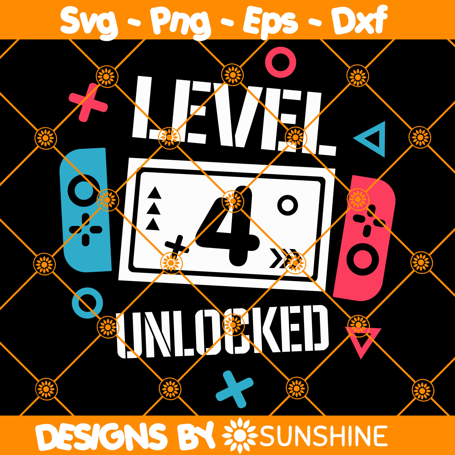 Level 4 Unlocked Birthday Svg, Level 4 Unlocked Svg, Birthda - Inspire ...