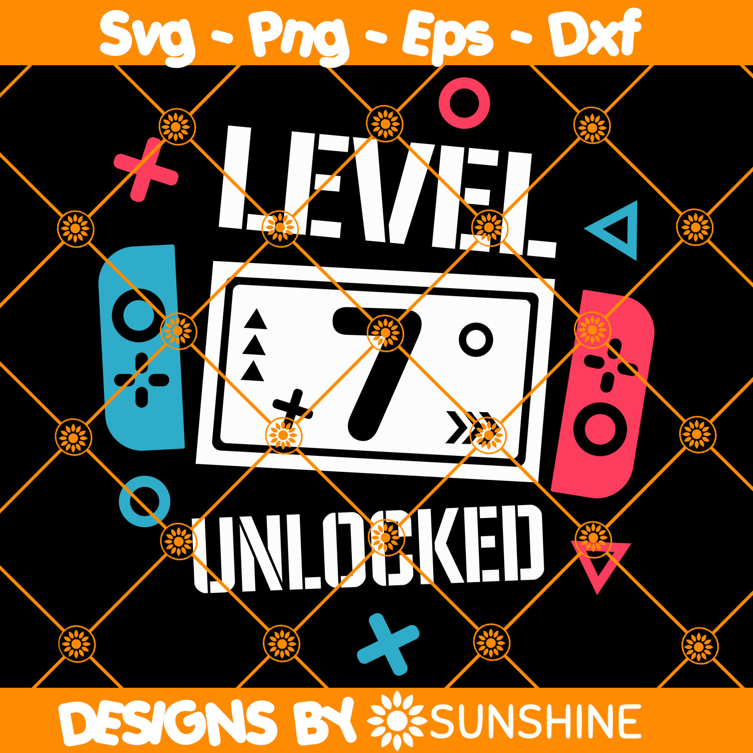Level 7 Unlocked Birthday Svg, Level 7 Unlocked Svg, Birthda | Inspire ...