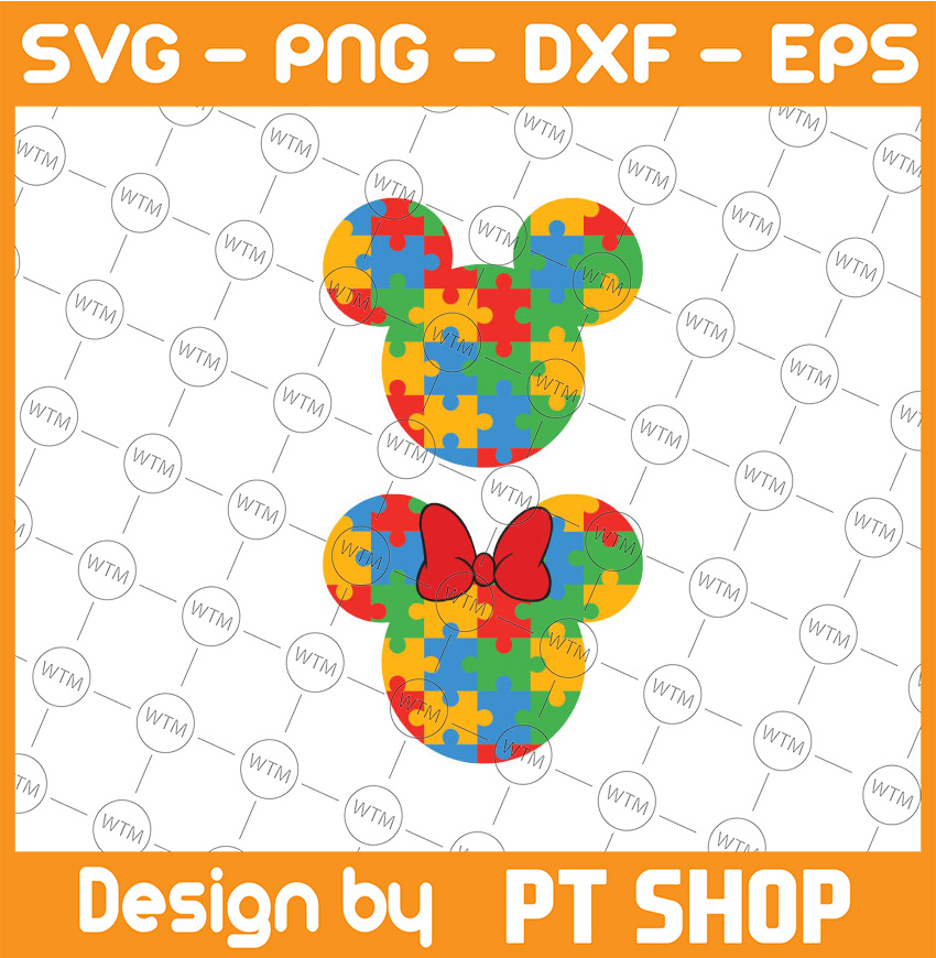 AUTISM SVG, Mickey Mouse, Autism Puzzle, Autism Awareness, A | Inspire ...