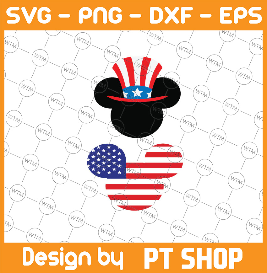 Fourth Of July SVG, Micky Mouse Flag SVG, Minnie Mouse Flag - Inspire ...