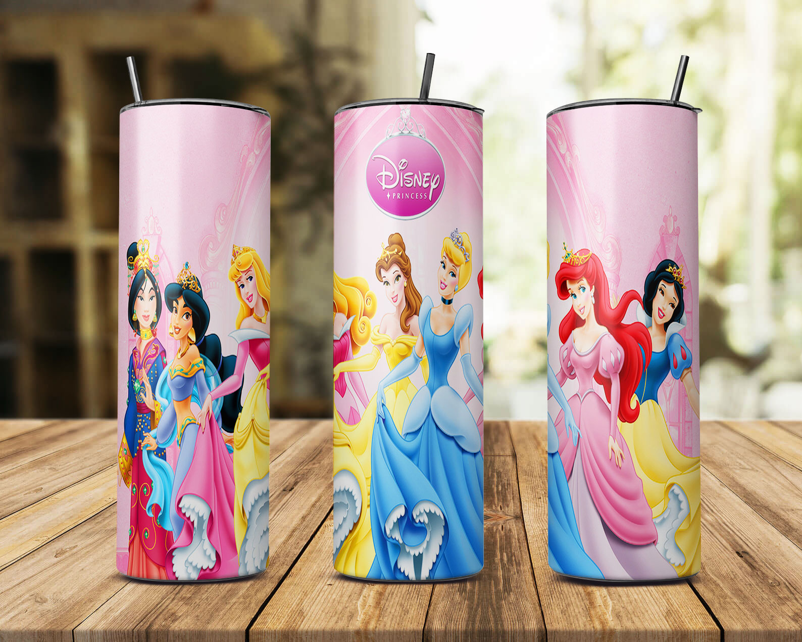 Princess Disney 20oz Skinny Tumbler Wrap Png, Disney Png, Pr - Inspire ...