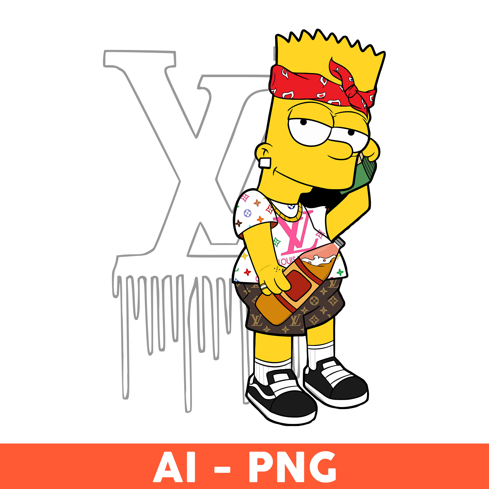 Louis Vuitton Bart Simpson Svg, The Simpson Svg, Louis Vuitt - Inspire ...