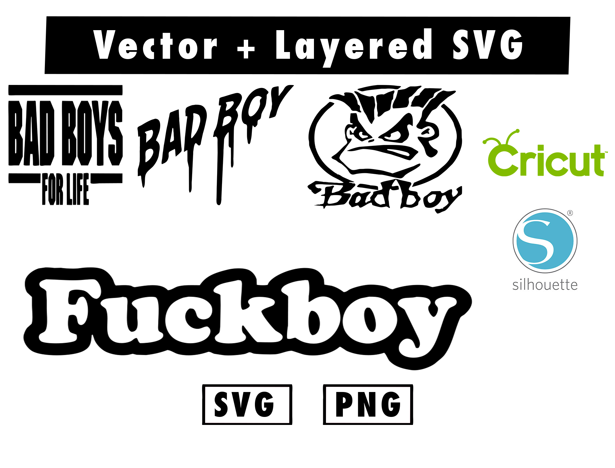 bad boys svg, png files for cricut machine , anime svg , ma | Inspire ...