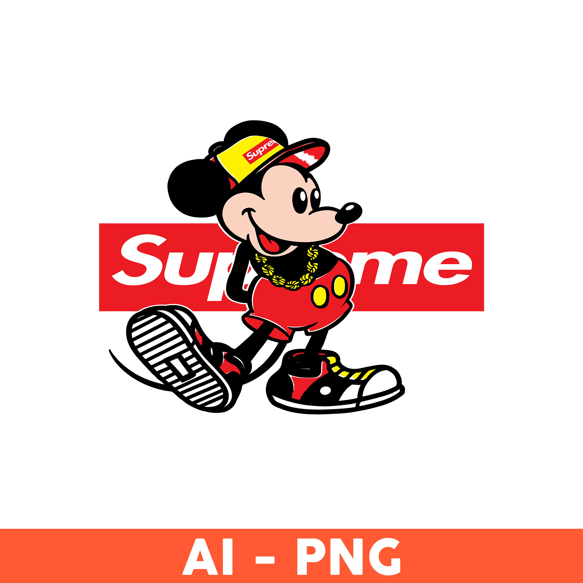 Supreme Mickey Png, Mickey Png, Disney Png, Supreme Disney P | Inspire ...
