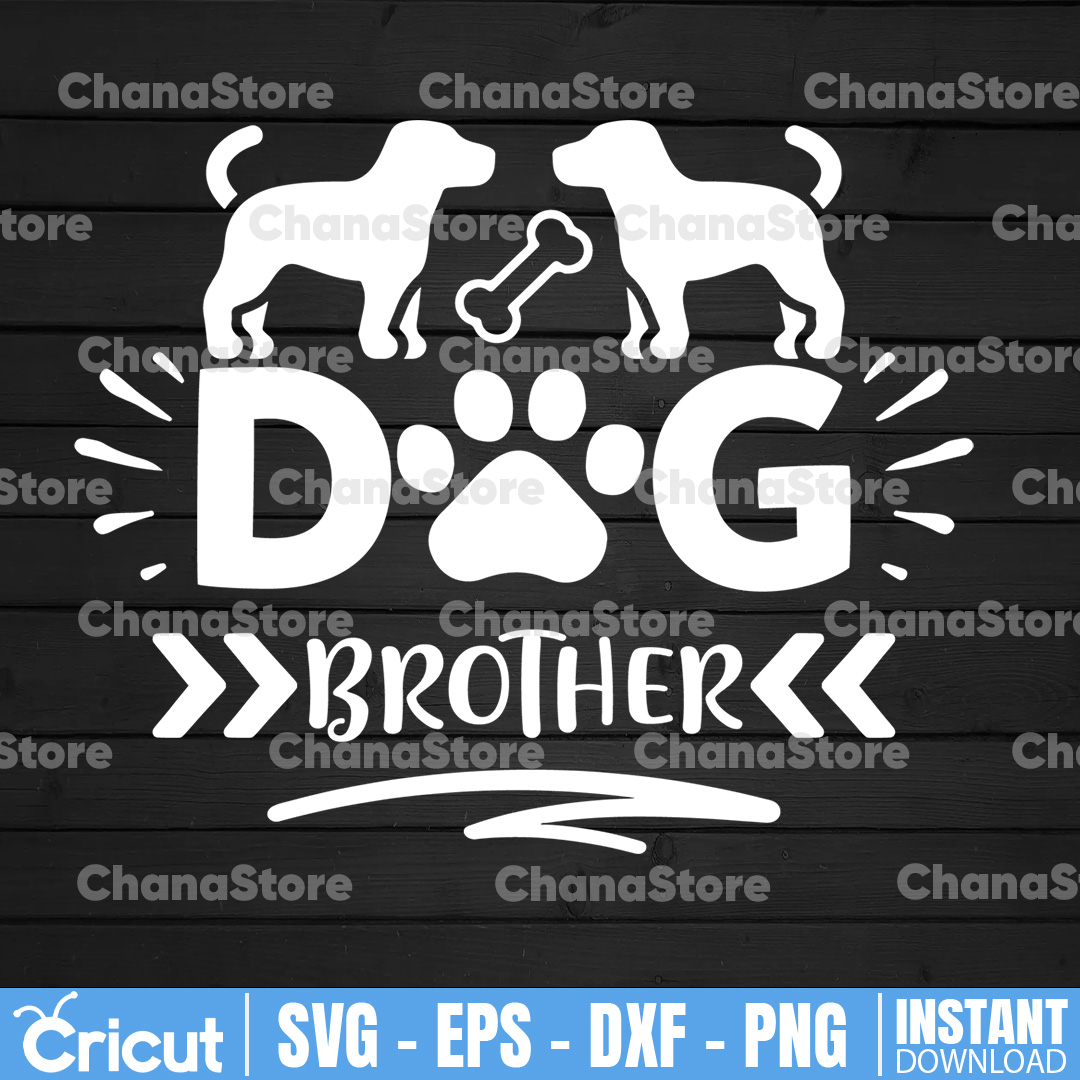 Dog Brother Svg Printable vector clip art | Dog Cut File | C | Inspire ...
