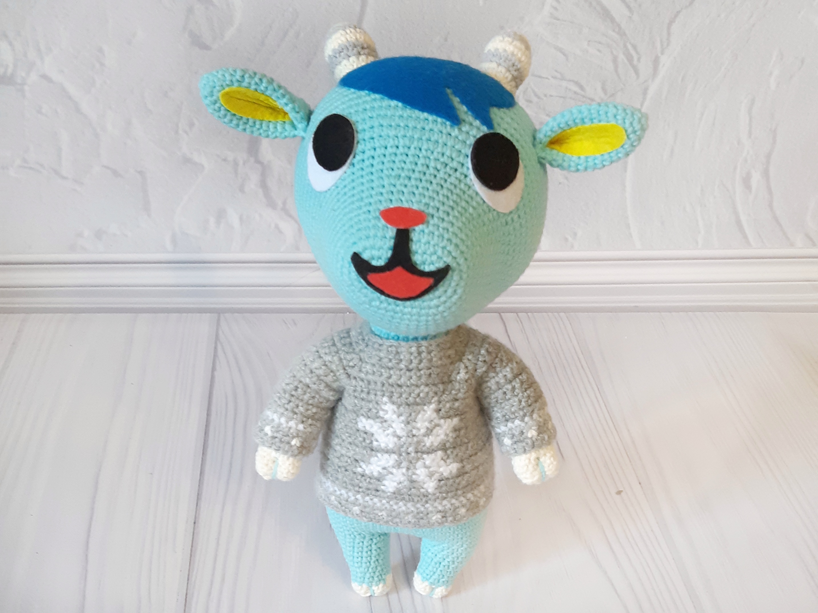 Sherb animal crossing plush, crochet goat toys, goat toys, c | Inspire ...