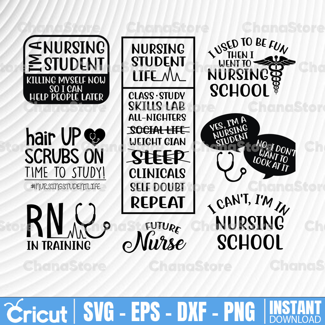 Nursing Student - Nurse SVG and Cut Files for Crafters | Inspire Uplift