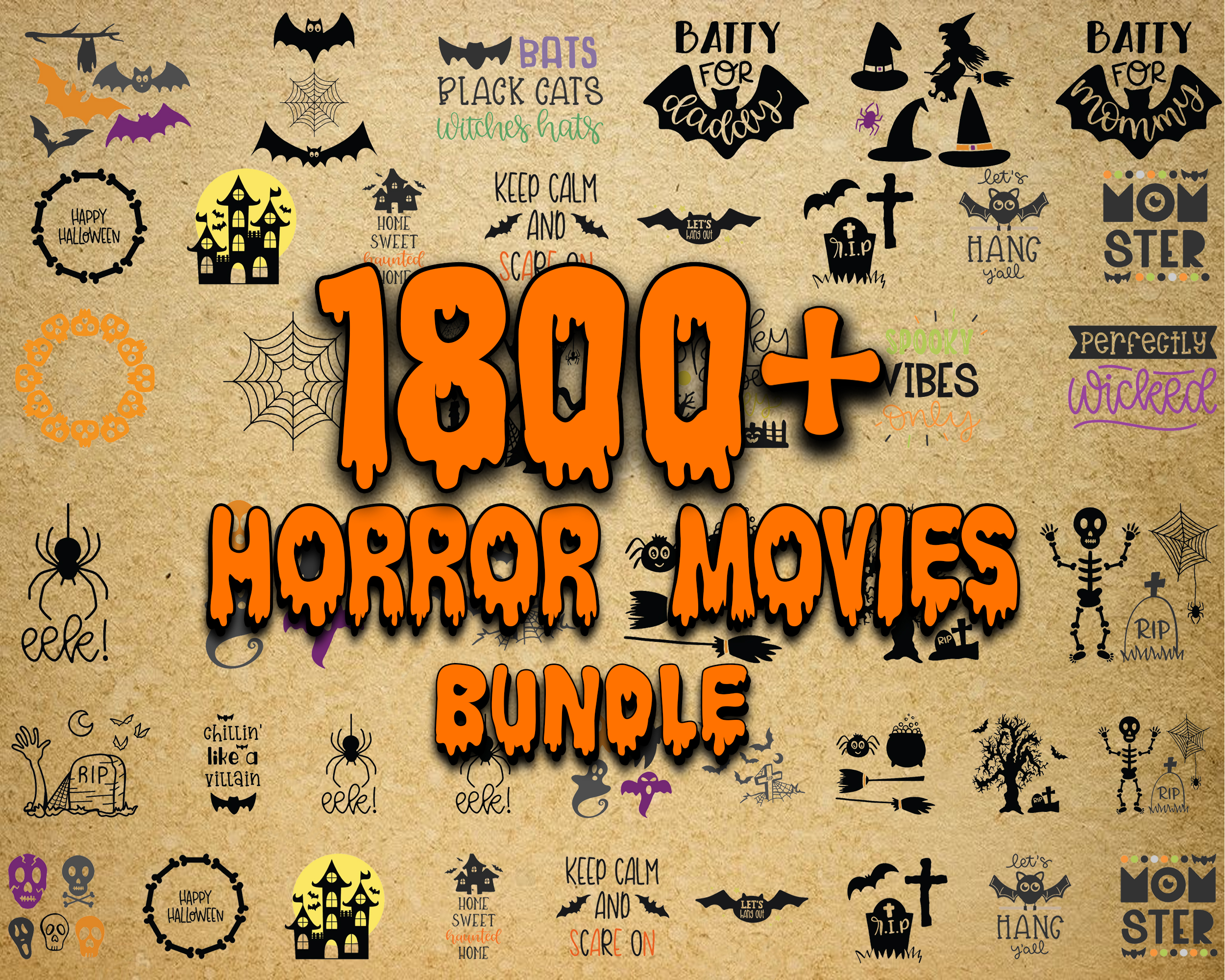 1800 file Horror Movies bundle svg dxf eps png, bundle hallo | Inspire ...