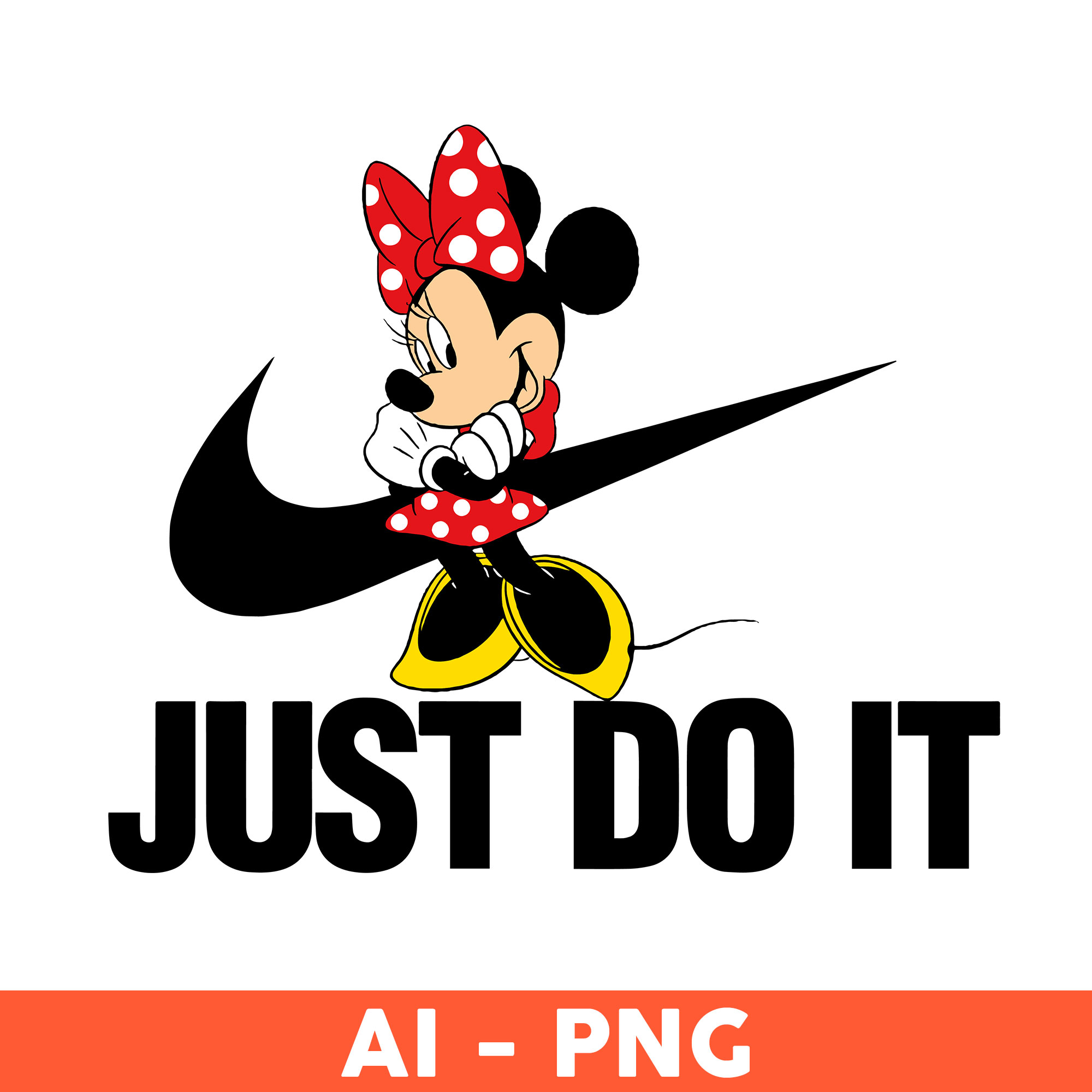 Nike Minnie Polka Dots Logo Png, Nike Just Do It Logo Png, M | Inspire ...