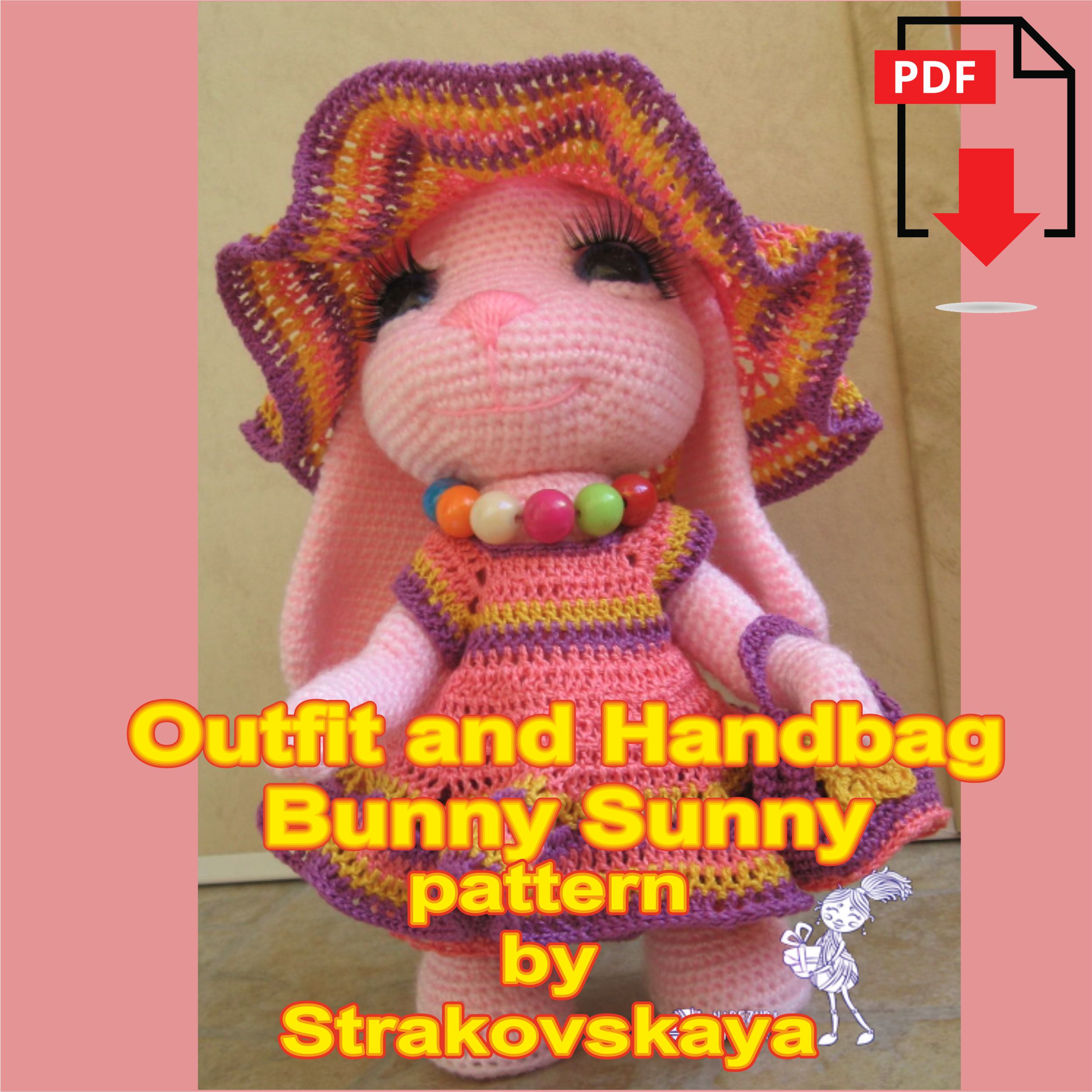 Crochet pattern Outfit and Handbag for amigurumi bunny, doll - Inspire ...