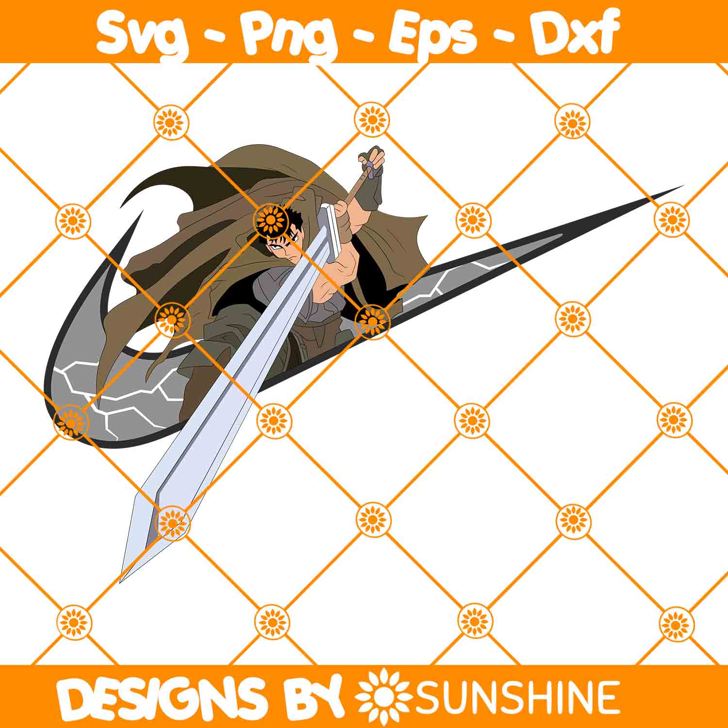 Berserk Guts x Nike Svg, Logo Nike Anime Svg, Berserk SVG, J | Inspire ...